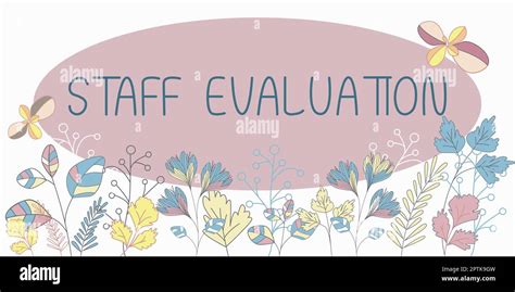 Text Caption Presenting Staff Evaluation Business Showcase Assessment And Review Of A Worker S