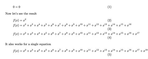 Math Mode Wide Equations And Fleqn Left Margin Alignment Tex