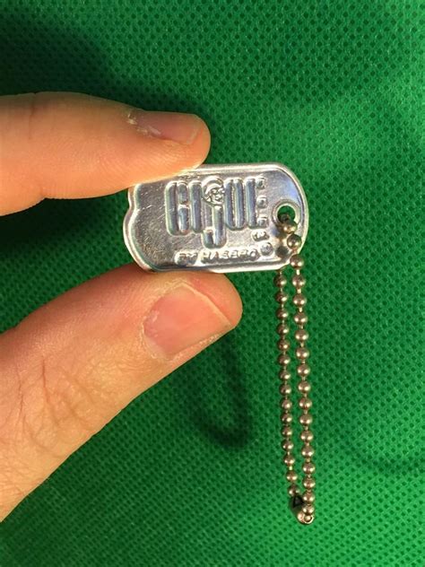 Vintage 1964 Gi Joe Original Dog Tag With Original Bead Chain Nice