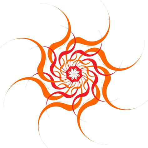 Premium Vector Abstract Floral Shape Decorative Graphic Design Element