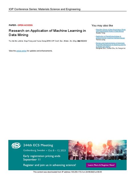 Teng 2018 Iop Conf Ser Mater Sci Eng 392 062202 Pdf Machine