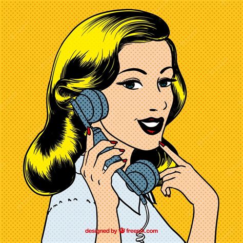 Premium Vector Beautiful Woman In Pop Art Style