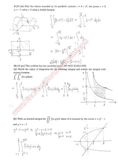 Calculus For Functions Of Several Variables Midterm Exam Questions And