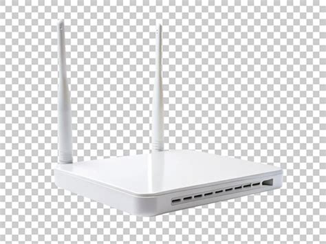 Premium PSD Create A High Quality A White Wife Router On Transparent