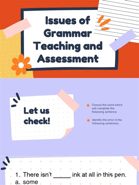 Issues Of Grammar Teaching And Assessment Pdf Communication Neuroscience