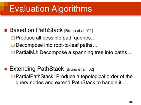 Ppt Evaluation Of Partial Path Queries On Xml Data Powerpoint