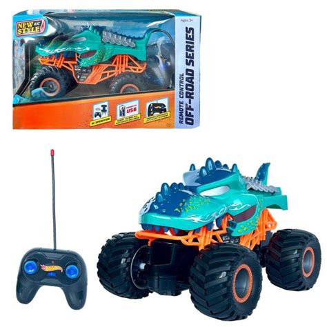 Машинка на пульте управления Монстр трак Mega Wrex, игрушка на ...
