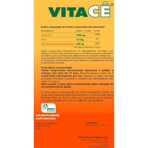 Vitacê Comp Eferv 20