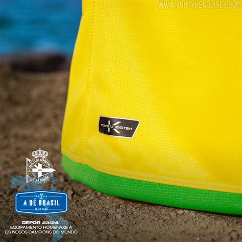 Brazil Themed Deportivo La Coruña 23 24 Away Kit Released Footy Headlines