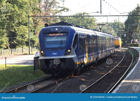 Sng Sprinter And Icm Koploper Intercity At Railroad Editorial Image 218145160