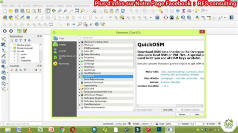 Formation SIG Part 17 Comment Ajouter Les Extensions Sur QGIS YouTube