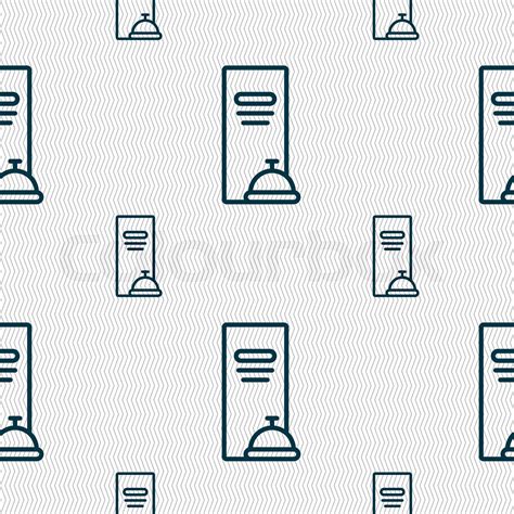 Menu Icon Sign Seamless Pattern With Geometric Texture Vector Stock