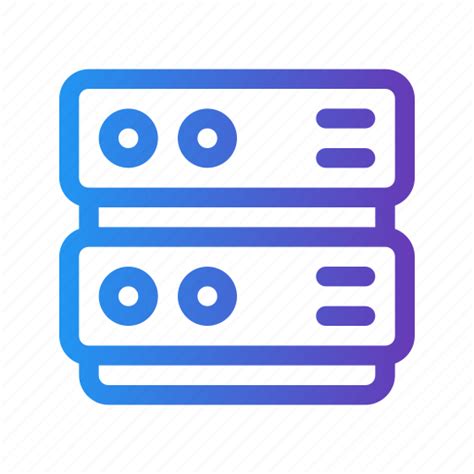 Hosting Server Database Storage Hardware Icon Download On Iconfinder