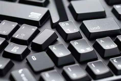 Laptop Keyboard Computer Isolated Black Key Button Board For Digital Pc Premium AI Generated Image