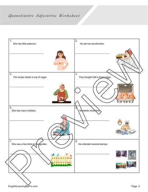 Quantitative Adjectives Worksheet Editable Fillable Printable Pdf Englishlearningbypro