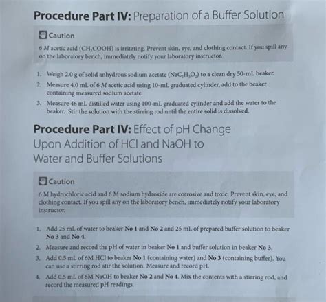 Solved Part V Effect Of PH Change Upon Addition Of HCl And Chegg Com