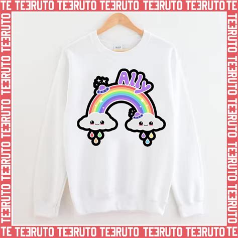Ally Kawaii Rainbow Lgbtq Pride Month Unisex Sweatshirt Teeruto