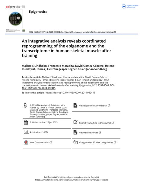 An Integrative Analysis Reveals Coordinated Reprogramming Of The