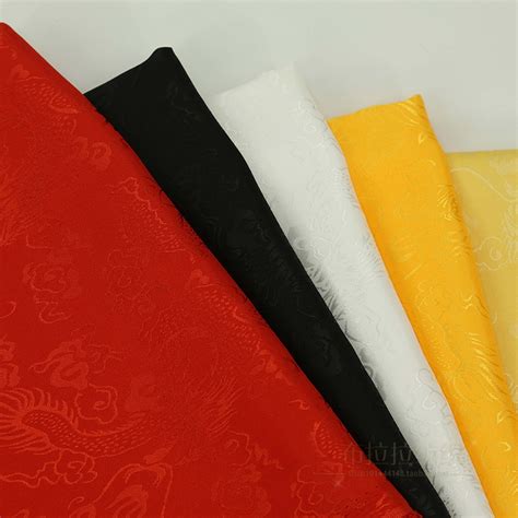 中龙丝绸提花布龙纹系列古装汉服唐装COS服装diy绸缎布料古风面料 虎窝淘