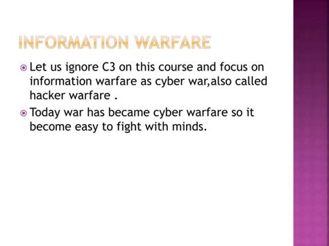 Information Warfare11