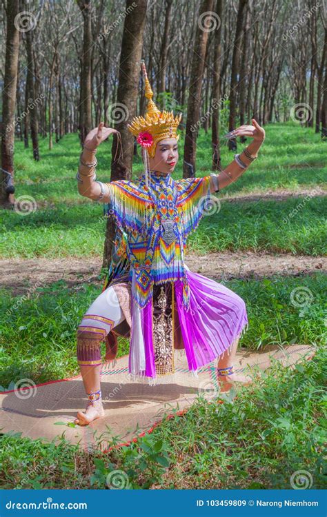 Nora Is A Classical Folk And Regional Dance Of Thailand Stock Image