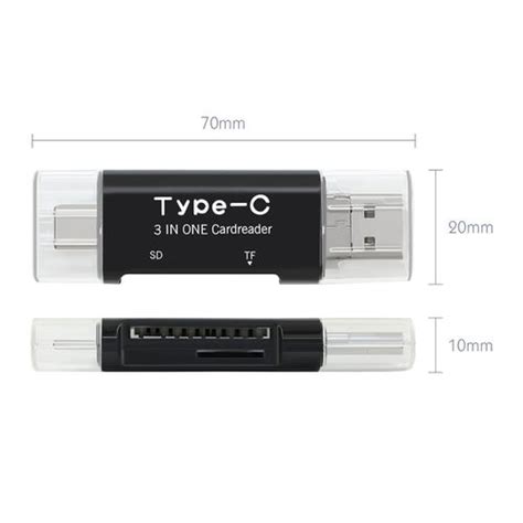 USB Type C Micro USB SD Memory Card Reader OTG Adapter