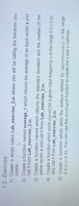 Solved Exercise Create A Script Called Chegg