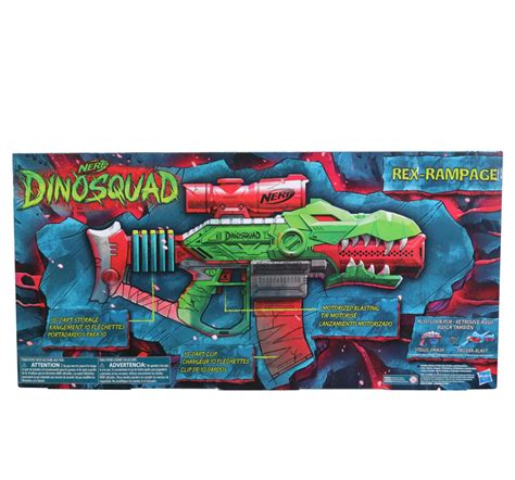Nerf Dinosquad Rex Ramp Motorized Dart Blaster 10 Dart Clip 20
