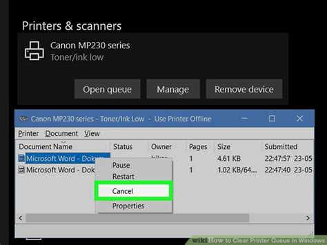 How To Clear Printer Queue In Windows With Pictures Wikihow