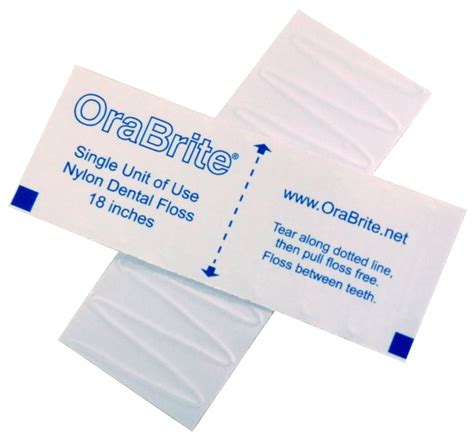 Orabrite Floss Sachet Oraline Dental Product Pearson Dental