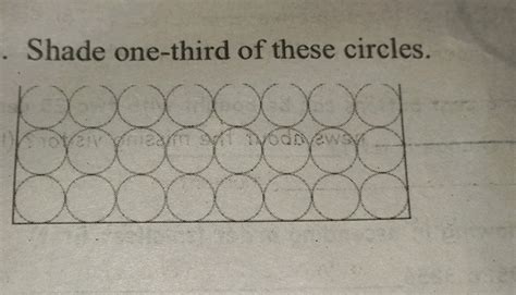 Shade One Third Of These Circles StudyX