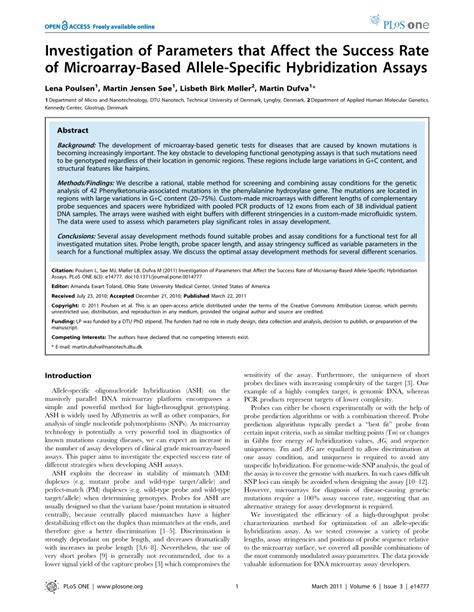Pdf Investigation Of Parameters That Affect The Success Rate Of