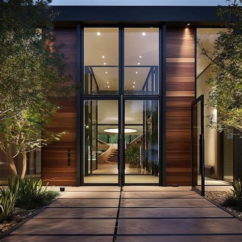 Premium AI Image Modern Door Entrance