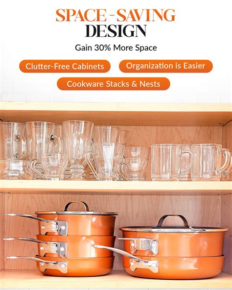 10 Piece Stackmaster Cookware Set Gotham Steel