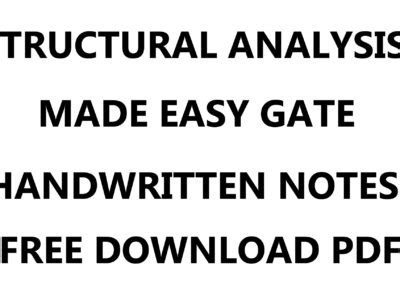 Reasoning And Aptitude Made Easy GATE Handwritten Notes PDF