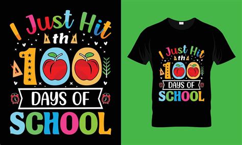 I Just Hit 100 Th Days Of School 16887880 Vector Art At Vecteezy