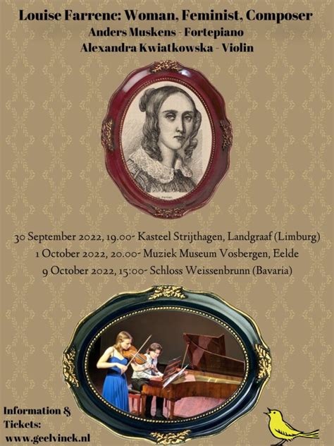 Anders Muskens Fortepiano And Aleksandra Kwiatkowska Viool Met Louise Ferrenc Vrouw