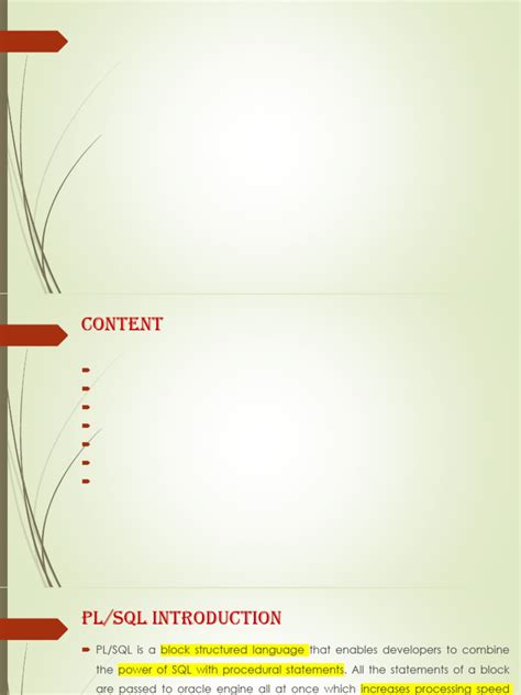 Pl Sql Programming Structures Pdf Plsql Control Flow