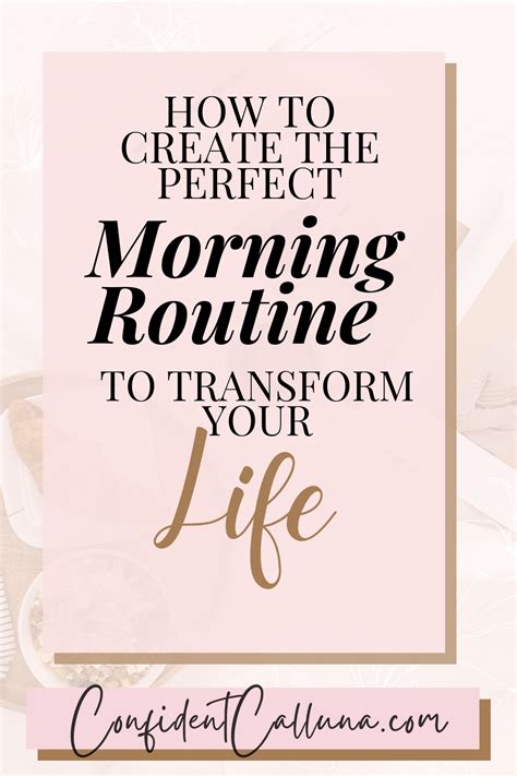 How To Create The Perfect Morning Routine