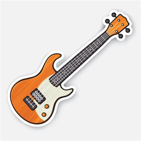 Premium Vector Classical Wooden Rock Electro Or Bass Guitar String
