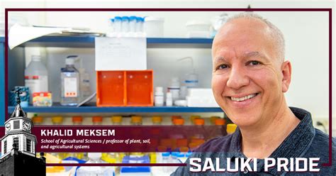 Saluki Pride Meksem Receives Inaugural Siu System Inventor Of The Year Honor This Is Siu
