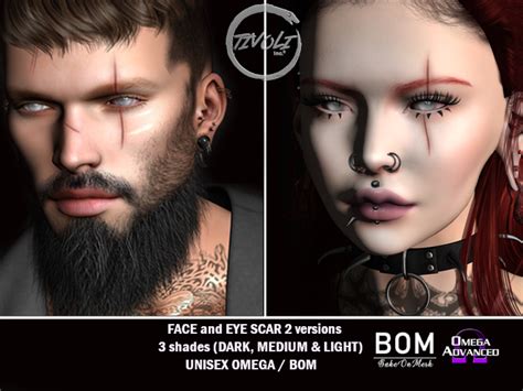 Second Life Marketplace Tivoli Inc Face Eye Scar Evo X Omega