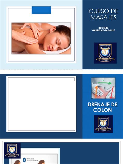 Drenaje De Colon Técnica De Masaje Abdominal Pdf Abdomen