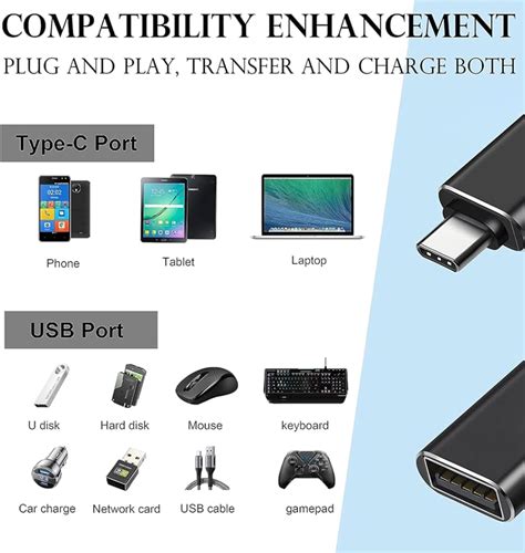 Mowsil Usb C To Usb 2 Port Converter