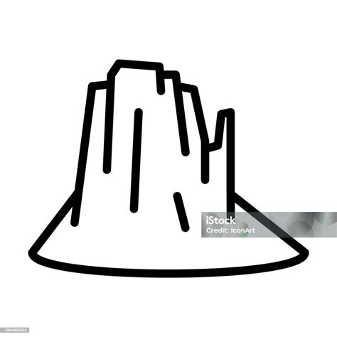 기념물 컬렉션에서 협곡 아이콘 얇은 선형 협곡 미국 흰색 배경에 고립 된 만화 윤곽 아이콘 라인 벡터 캐년 사인 웹 및 모바일 기호 0명에 대한 스톡 벡터 아트 및 기타