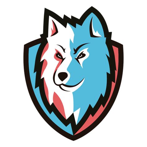 Diseño Png Y Svg De Logotipo De Lobo Duotono Para Camisetas