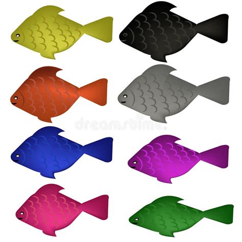 Multi Colored Fish Included Under The Sea Stock Image Illustration Of