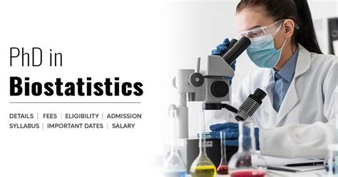 Phd In Biostatistics Detail Exams Admission Syllabus Fees Available Colleges