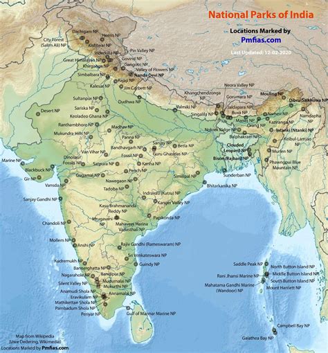 National Parks In India Map Mapnational Park Locations Map