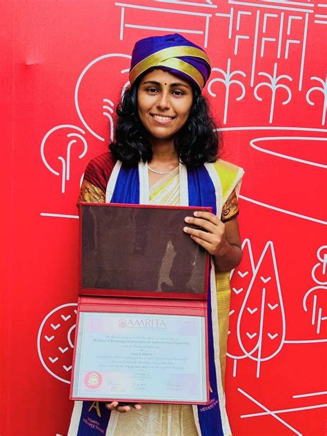 Arya B Anand on LinkedIn: I am excited to share that I have officially graduated with a B.Tech in…